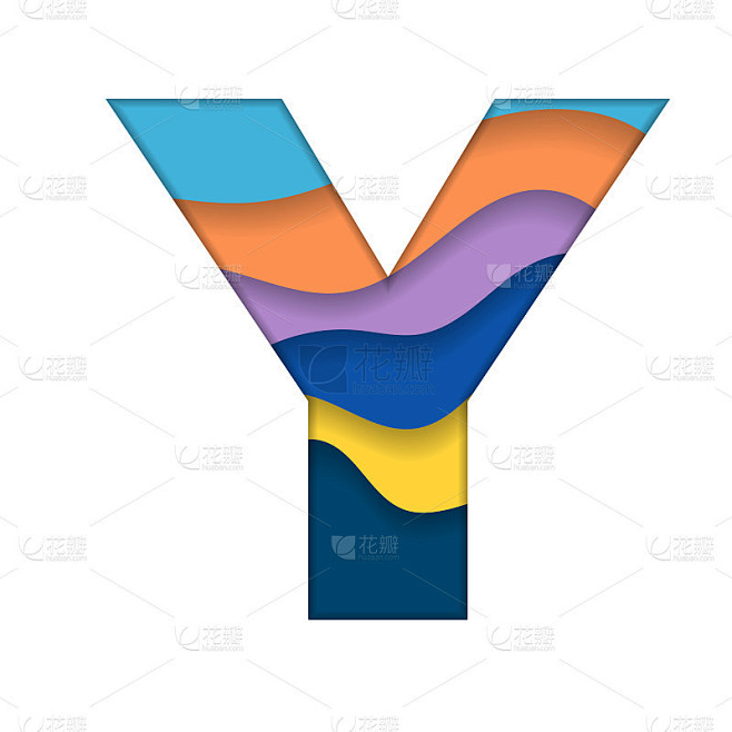 彩色字母Y