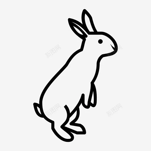 兔子小兔子图标 创意素材-花瓣网