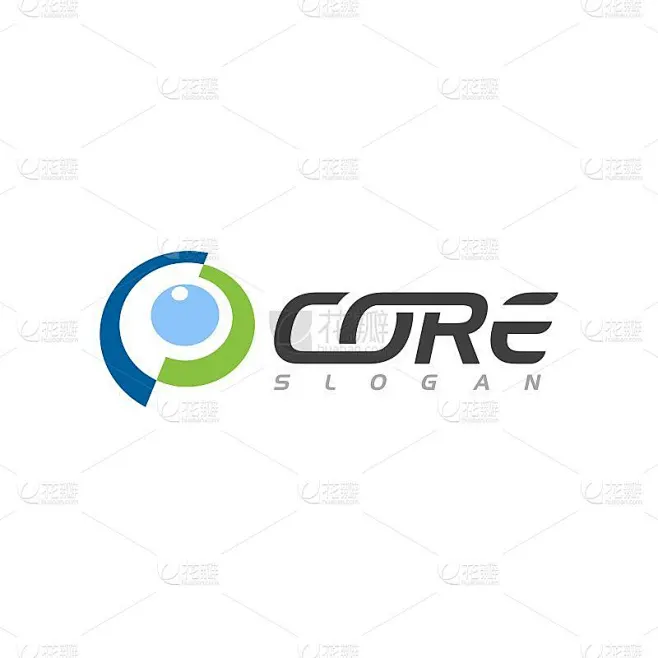 C Letter Core icon vector illustration素材-花瓣网