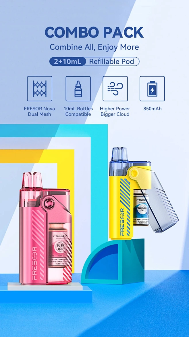 COMBO PACK Combine All, Enjoy More FRESOR Nova Dual Mesh 10mL Bottles ...