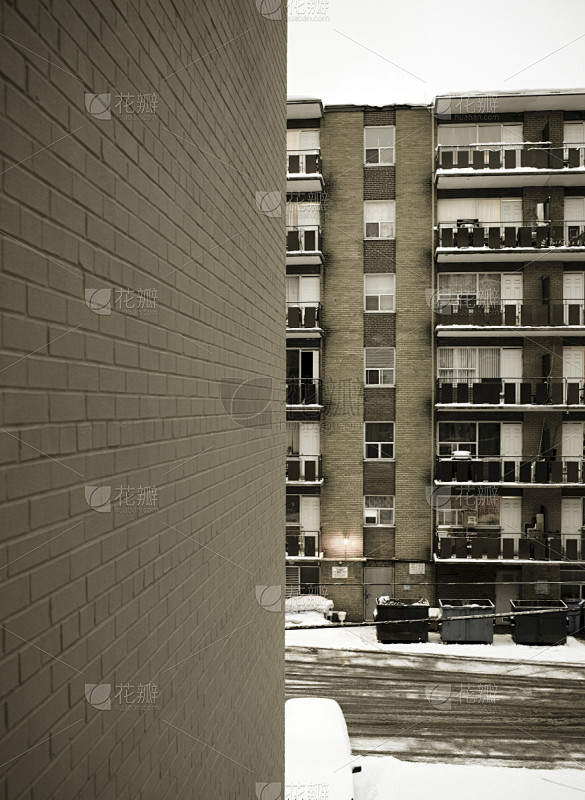 城市,生活方式,垂直画幅,外立面,墙,无人,砖墙,透视图,户外,居住区