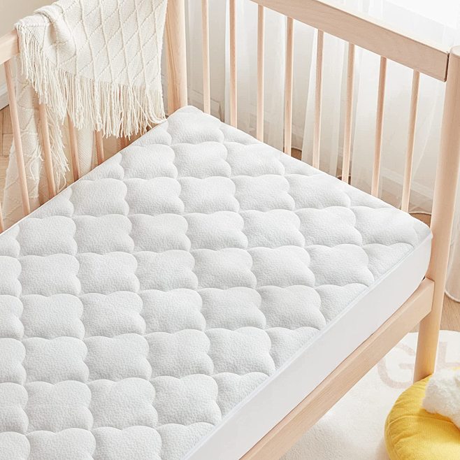 Amazon.com: SLEEP ZONE Waterproof Crib Mattress Protector Pad - Quilted ...