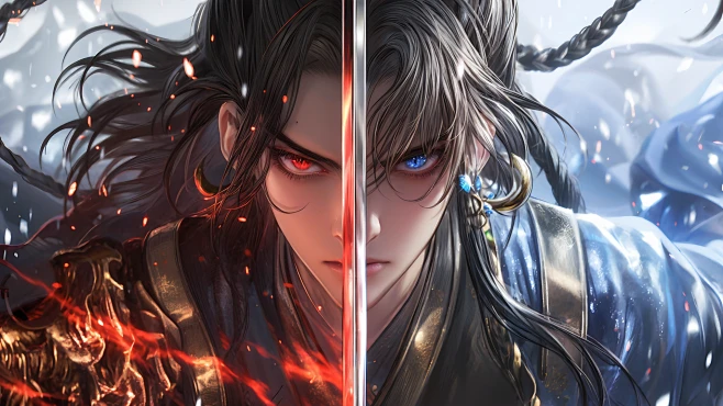 半脸武侠男h-hzj(8)-花瓣网