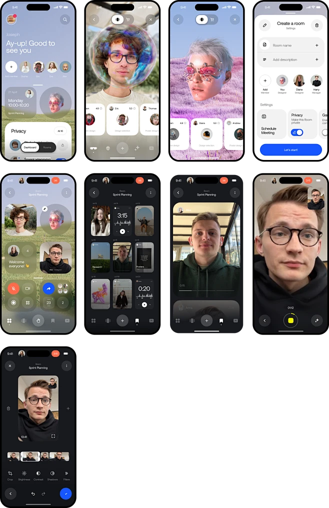 Zoom视频会议应用ui .fig素材下载 - 豆皮儿UI-花瓣网