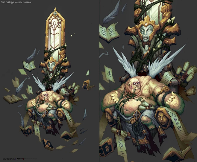 Darksiders 2 - Corrupted Angel Scribe-花瓣网