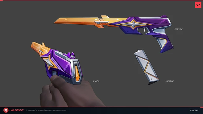 Valorant COMET Skinline Ghost/Odin-花瓣网