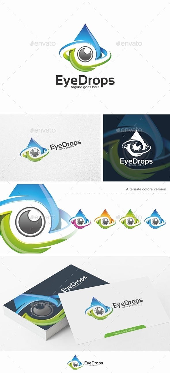 眼药水/相机-标志模板符号标志模板Eye Drops / Camera - Logo Template - Symbols Logo ...