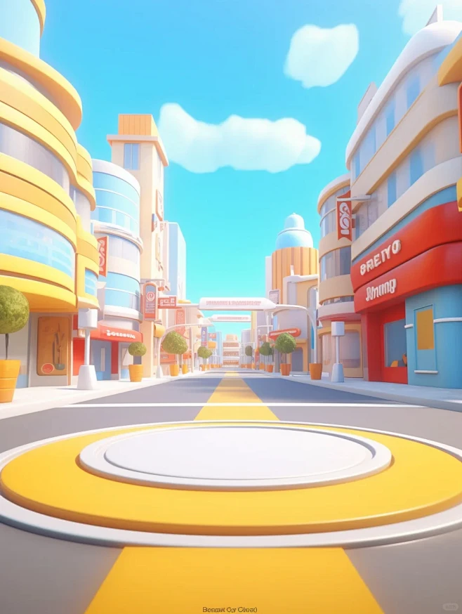 AI造景｜双11大促C4D海报背景 附咒语-花瓣网