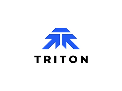 Triton wordmark triton logo mark symbol icon monogram logo monogram ...