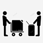 送货员搬运员快递员图标高清素材 快递员 搬运员 送货员 重物 icon 标识 标志 UI图标 设计图片 免费下载 页面网页 平面电商 创意素材
