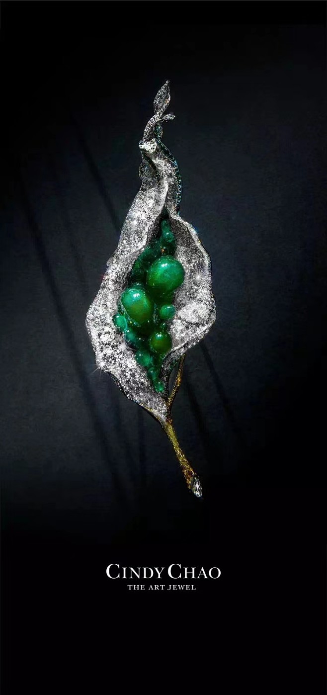CINDY CHAO The Art Jewel 花苞胸针