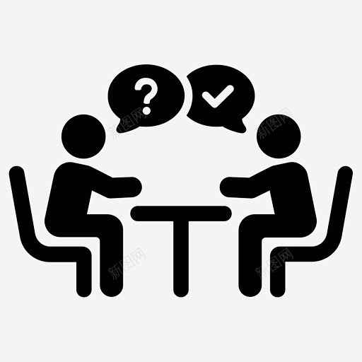 面试咨询专家图标 免费下载 页面网页 平面电商 创意素材