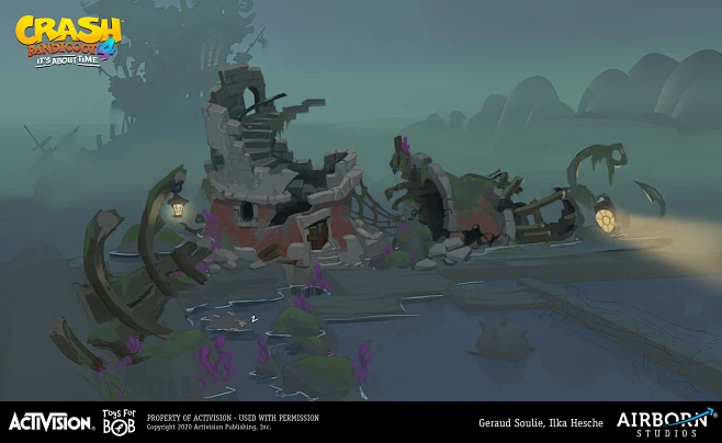 {游戏系列} 美国 Crash 4（场景，角色，UI）-花瓣网