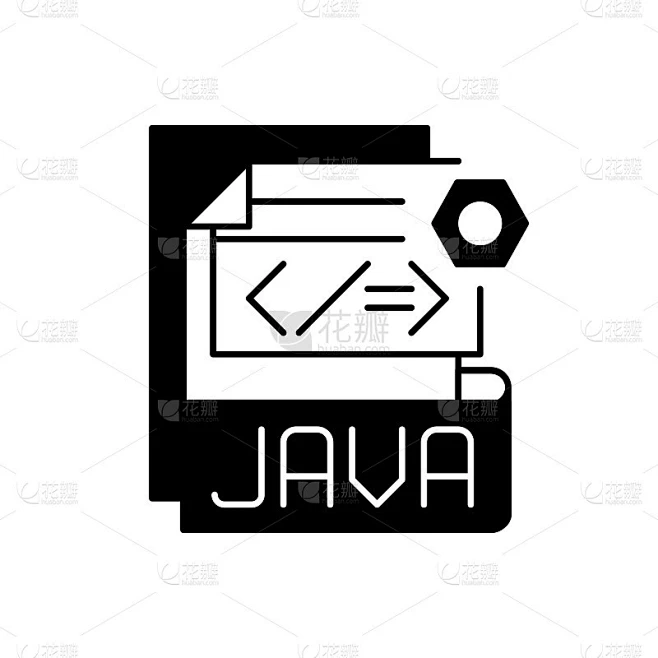 JAVA file black linear icon素材-花瓣网