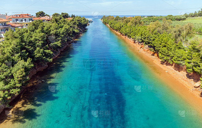 Potidea canal, Halkidiki, Greece
