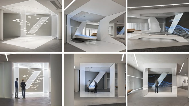 Anamorphic Logos : In the redesigned Deutsche Bank headquarters in ...