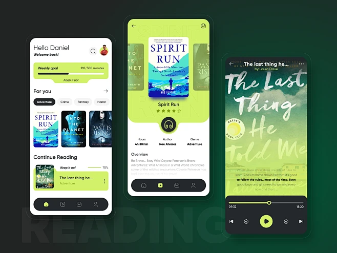 Book Reading App Design with Audio Feature by CMARIX TechnoLabs on ...