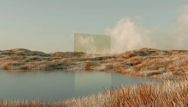 3D autumn c4d CGI fantasy ILLUSTRATION landscapes Nature Render ...