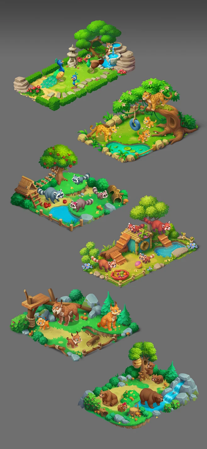 ArtStation - Game objects, Playrix Games-花瓣网