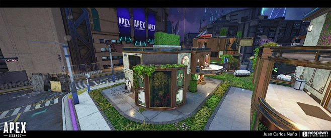 Apex Legends E-District High End Building Set - Cafe-花瓣网