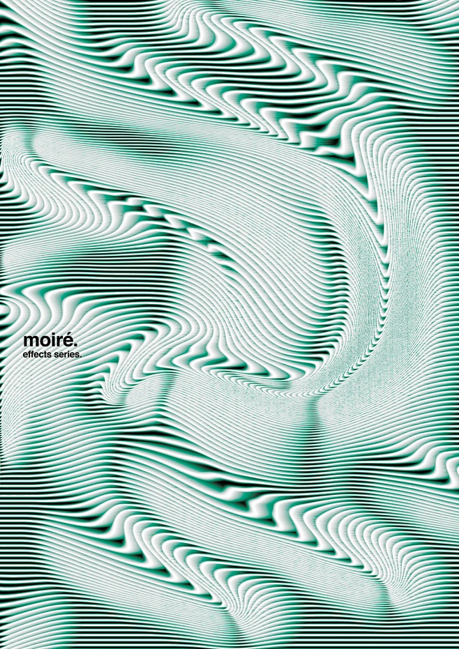 Colour: Creative effects, Moiré : Posters experimenting with a Moiré effect inspired style, as ...