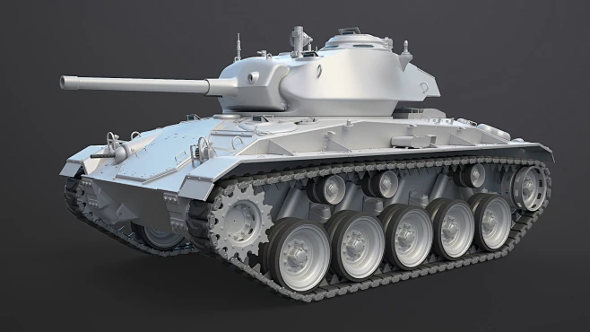 M24 Chaffee Light Tank, Ryzhkov 3D-Models : Made by Alexander and ...