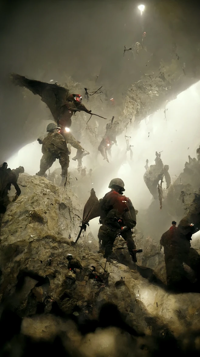 The Fiendish Chicken Bats Return.-花瓣网