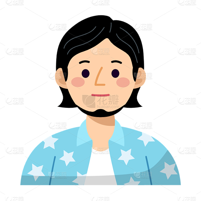 icon-人物头像元素-大叔