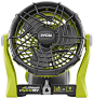 Ryobi 18V One+ Cordless Fan with Plug-in Option