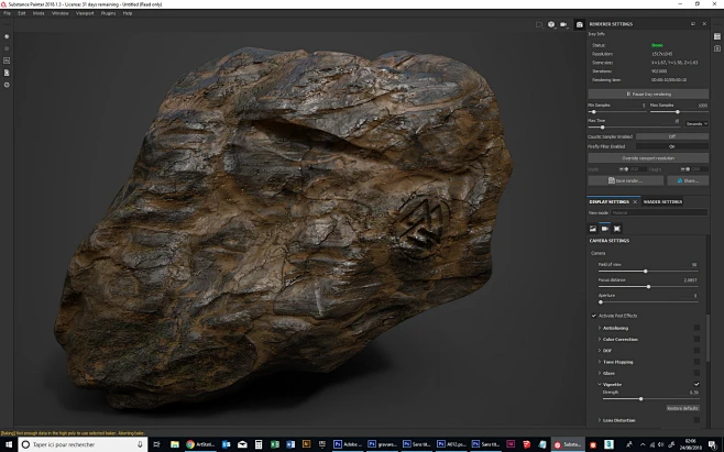 Realistic Rock with Zbrush and Substance Painter ///, Alexandre Martin ...