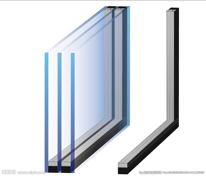 中空玻璃 双层玻璃 透明玻璃