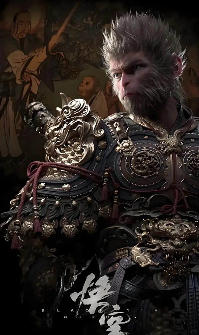 黑神话：悟空宣传壁纸 - 小红书-花瓣网