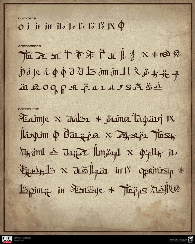 DOOM Eternal - Sentinel Runes and Scriptures, Emerson Tung : Rune ...