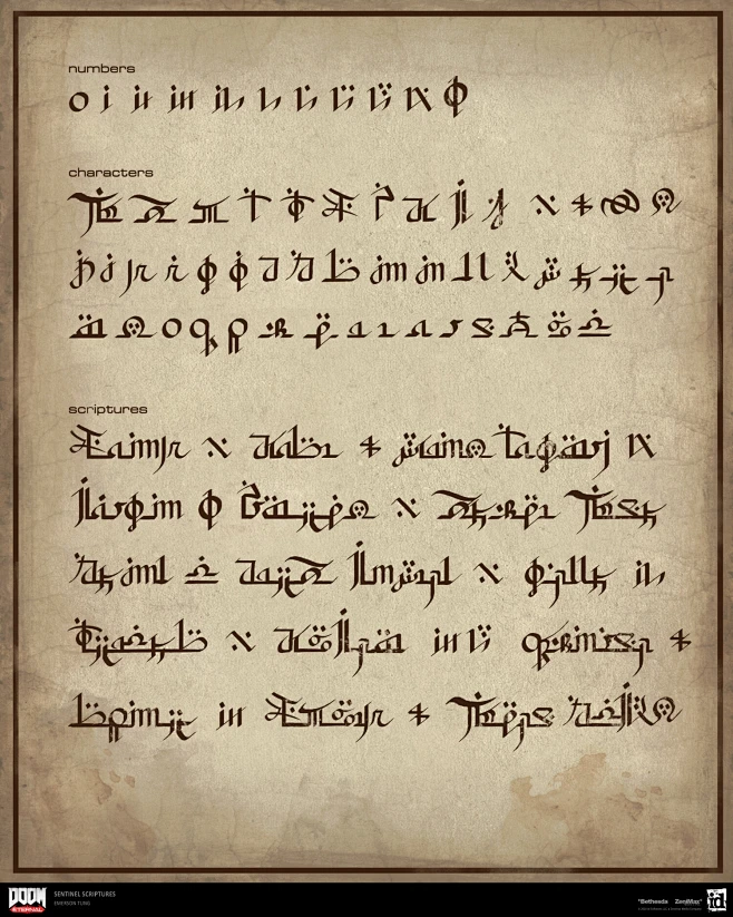 DOOM Eternal - Sentinel Runes and Scriptures, Emerson Tung : Rune ...