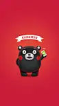Wallpaper kumamon black-花瓣网