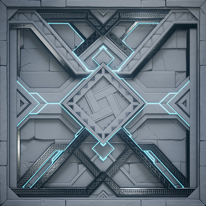 Stylized Desert Temple Floor