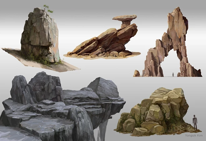 Rock, Yongsik Kim : Study-花瓣网