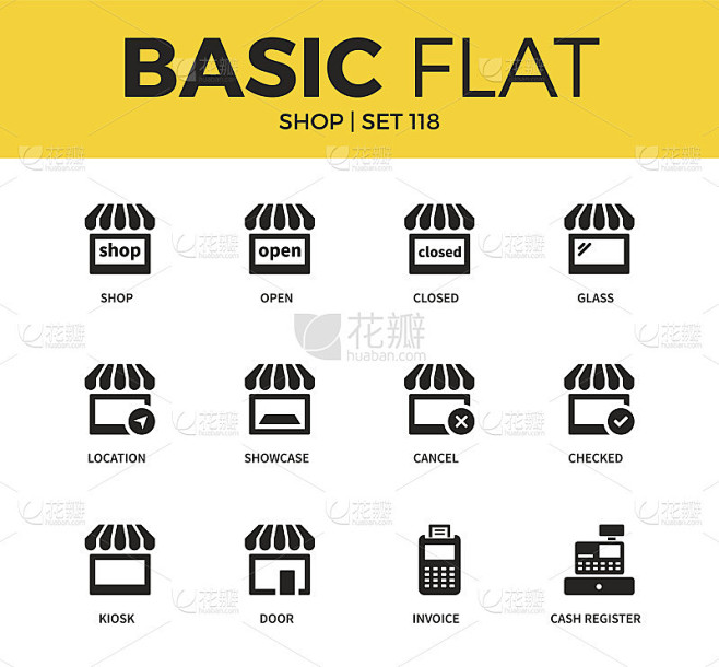 Basic set of Shop icons