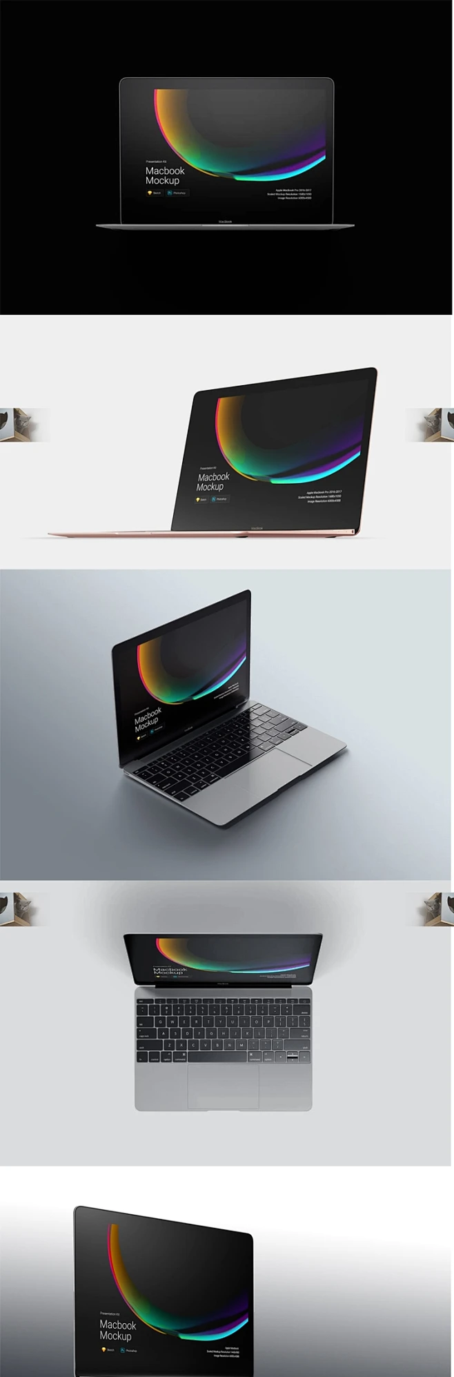 苹果MAC笔记本电脑Macbook Pro智能贴图样机模型PS素材兼容SKETCH - 设汇-花瓣网