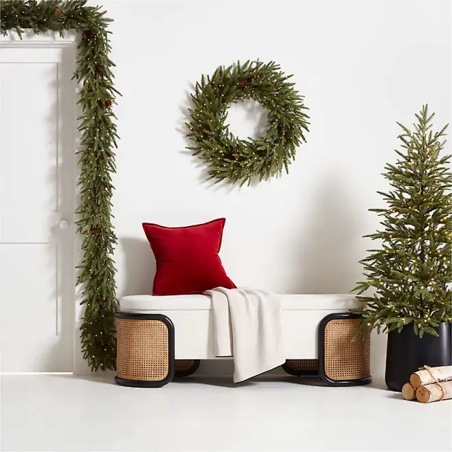 Decor Set: Norway Spruce Front Door (Open Larger View)-花瓣网