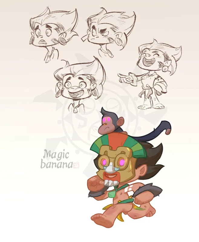 Magic banana-花瓣网