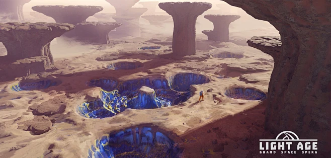 Grand Space Opera: Light Age Environment Design 01-花瓣网