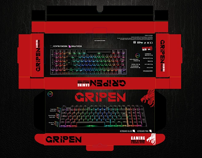 GRIPEN MECHANICAL KEYBOARD PACKAGING-花瓣网