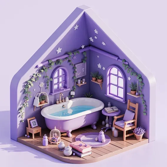 2.5D等距视角_Flux-LoRA-听小李的碎碎念-LiblibAI-花瓣网