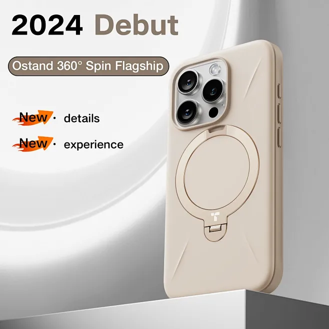 Amazon.com: TORRAS 360° Spin Mag Stand for iPhone 16 Pro Max Case, Fit ...