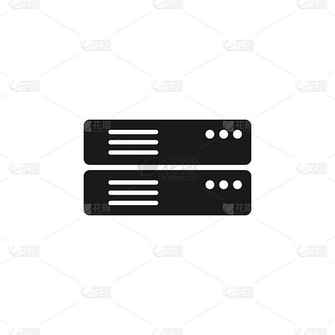 Computer network icon design template vector isola