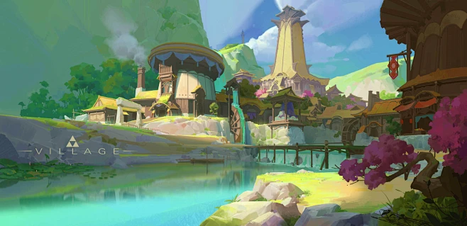 VILLAGE, min cheng : VILLAGE by min cheng on ArtStation.-花瓣网