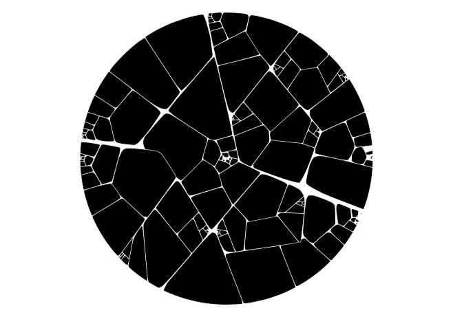 Patchwork : A generative algorithm for creating fracture-like patterns in 2D and 3D. Uses convex ...