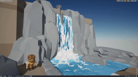 Official VFX Sketch #49: Waterfall - Real Time VFX-花瓣网