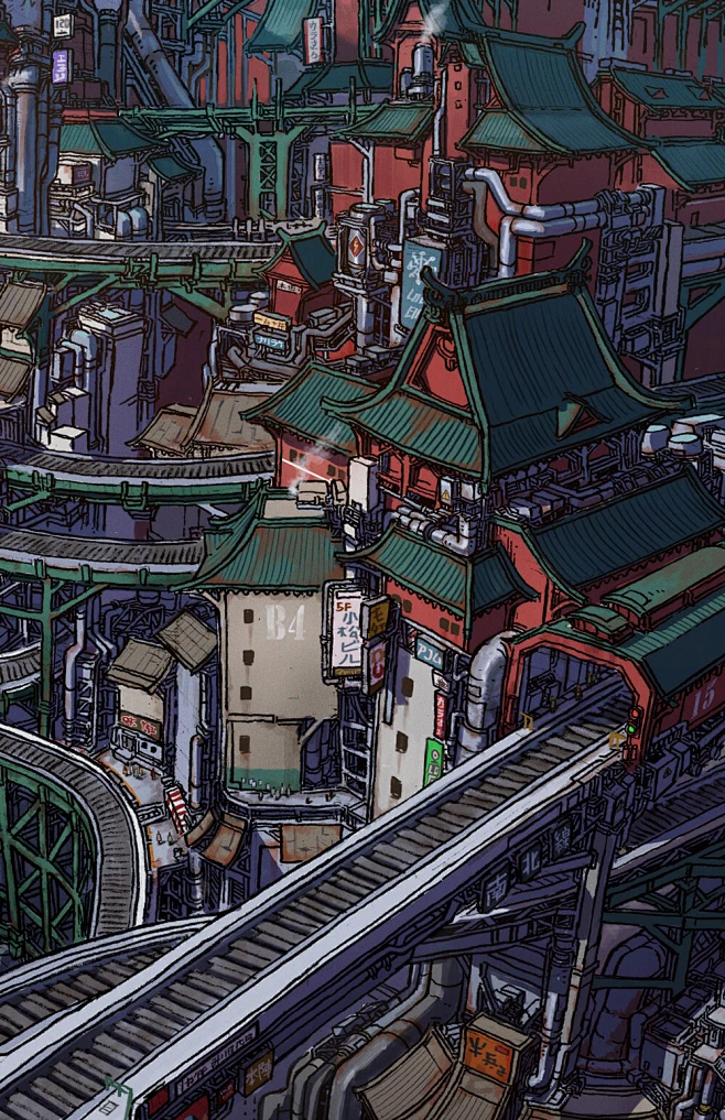 TANKHEAD - Akagawa City图片_【场景】图片素材-花瓣网